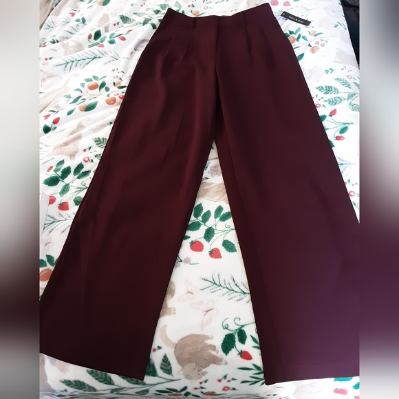 Violets & Roses | Pants & Jumpsuits | Nwt Violets Roses Burgundy Pants ...